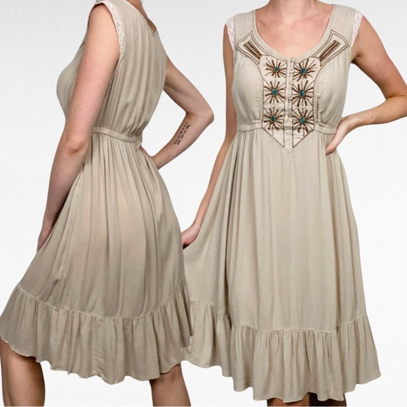 Vintage | Dresses | Vintage Bila Tan Romantic Embellished Beaded ...